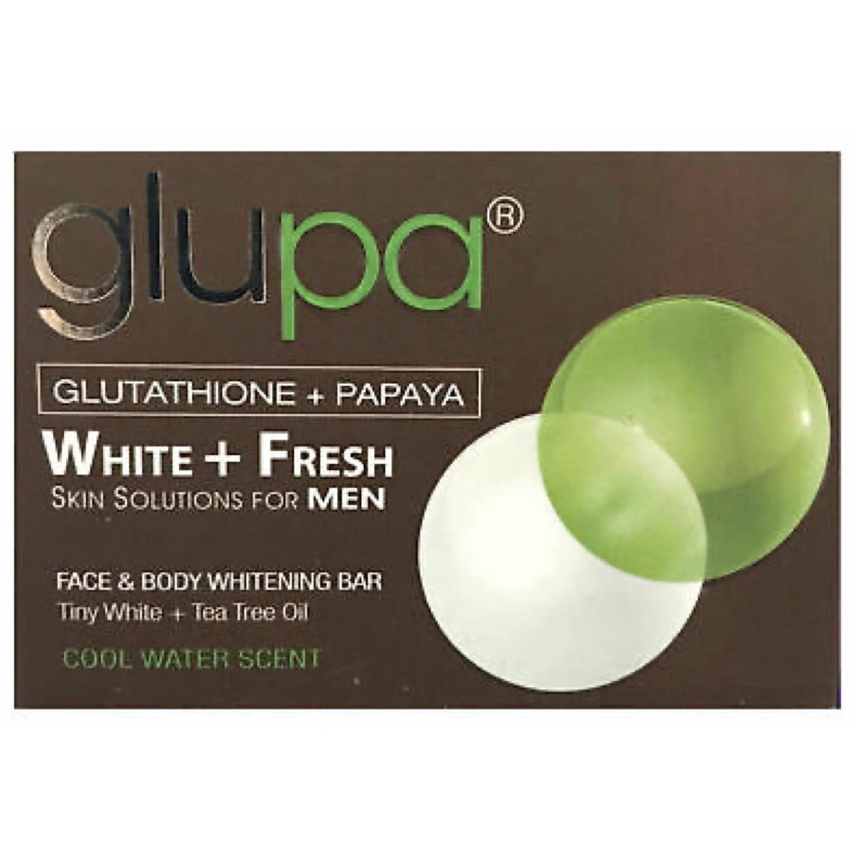 Glupa Glutathione & Papaya Skin Lightening Soap for Men (White+Fresh ...