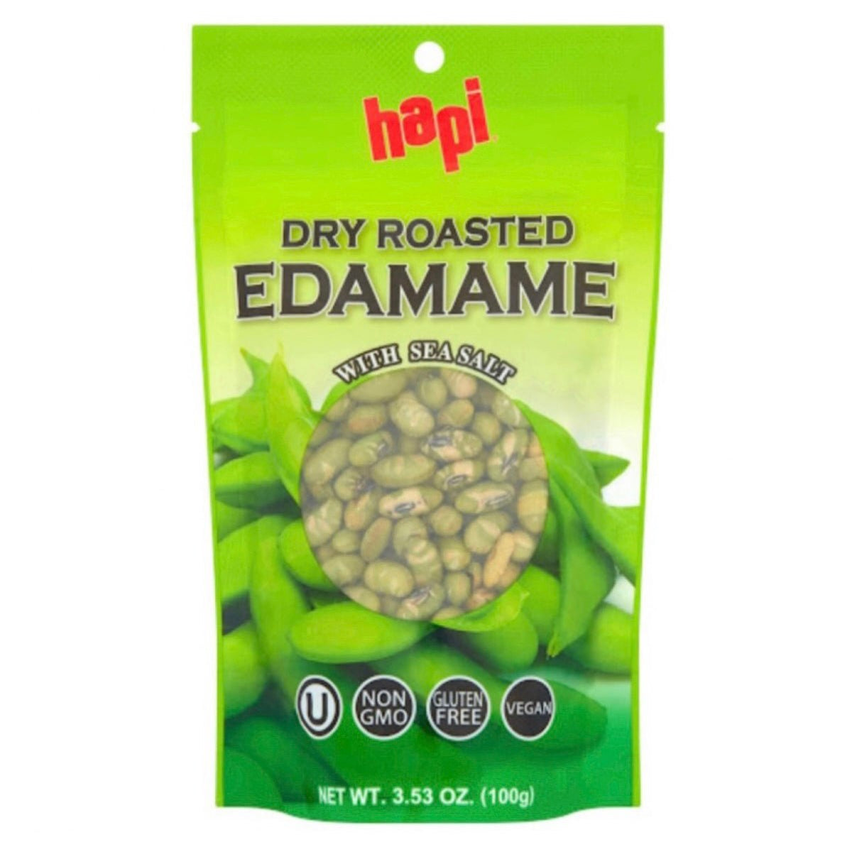 Hapi Dry Roasted Edamame With Sea Salt 100g – Asian Online Superstore UK