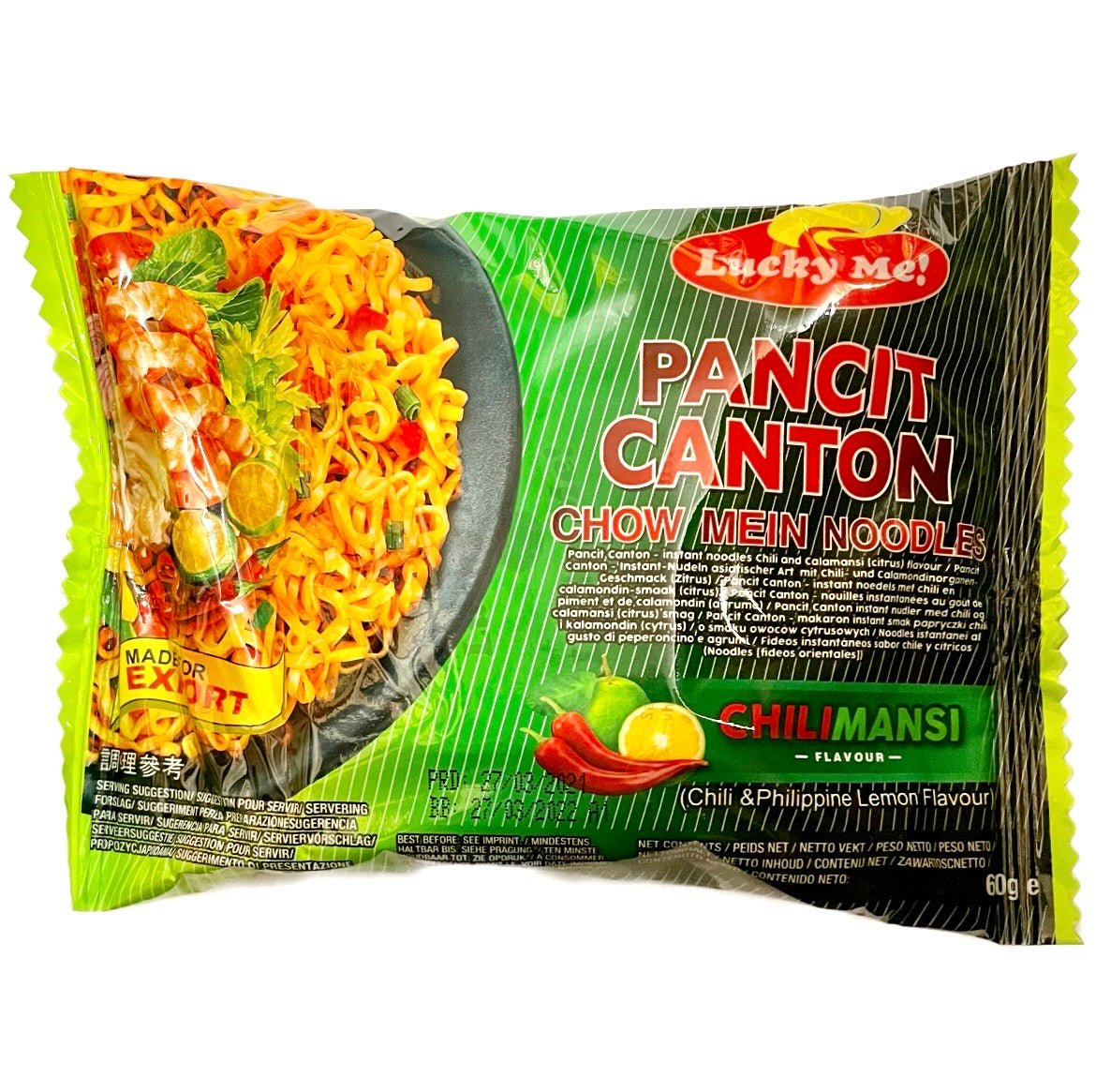Lucky Me Pancit Canton ChiliMansi (Instant Fried Noodle/Chowmien) 60g ...